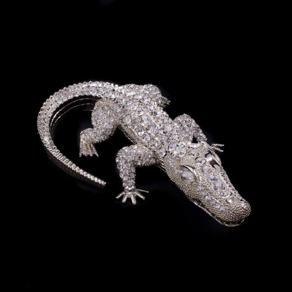 Bull Gator Paperweight Collectible Featuring Premium Crystals | Clear ...